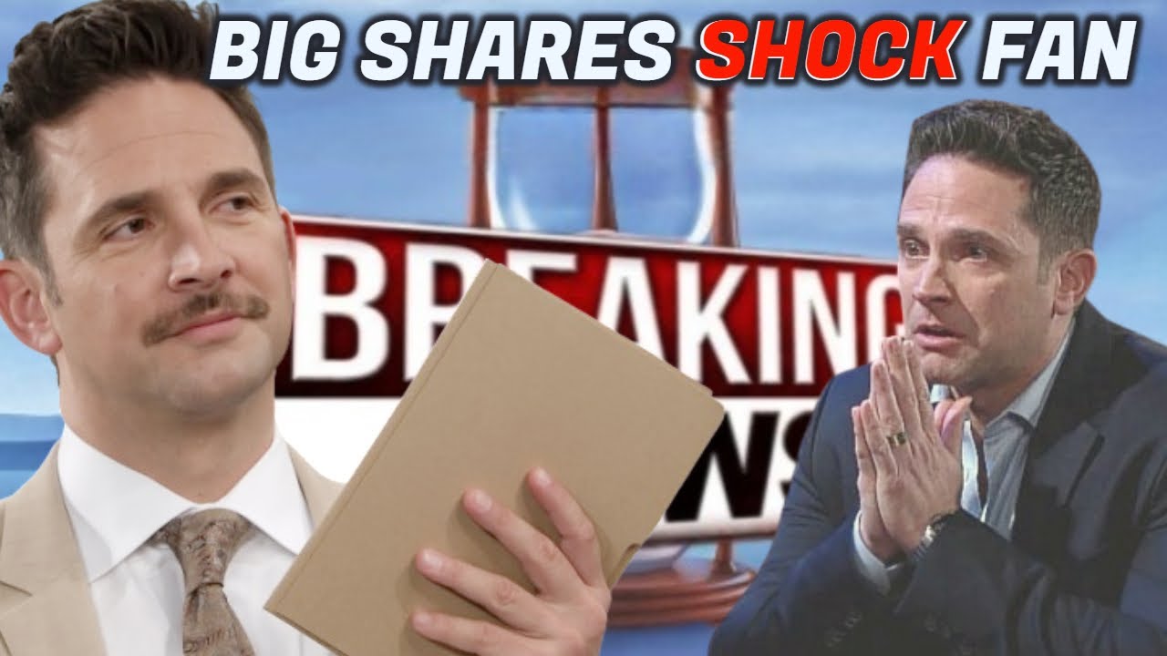 Days of our lives spoilers: SHOCKING NEWS - Brandon Barash SHARE big to ...